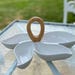 Brandani Italian Octopus Leaf White Porcelain Bamboo Serving Dish ...