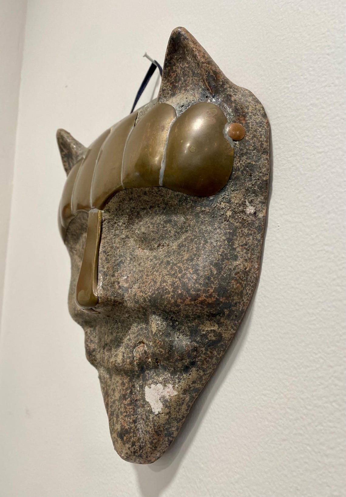 Vintage Handmade Mexican Devil Mask Signed by Artist ~ Unique Brass ...