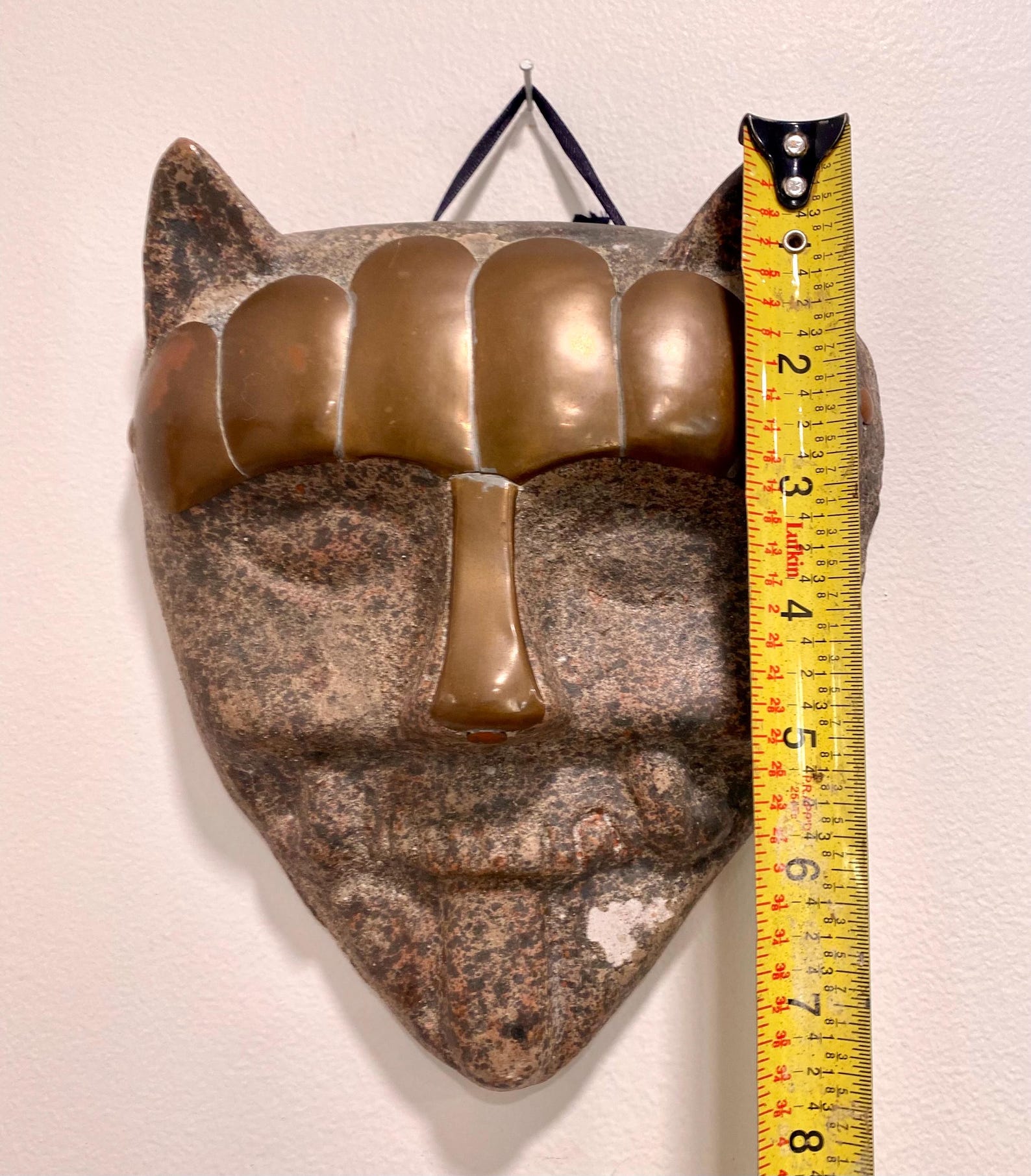 Vintage Handmade Mexican Devil Mask Signed by Artist ~ Unique Brass ...