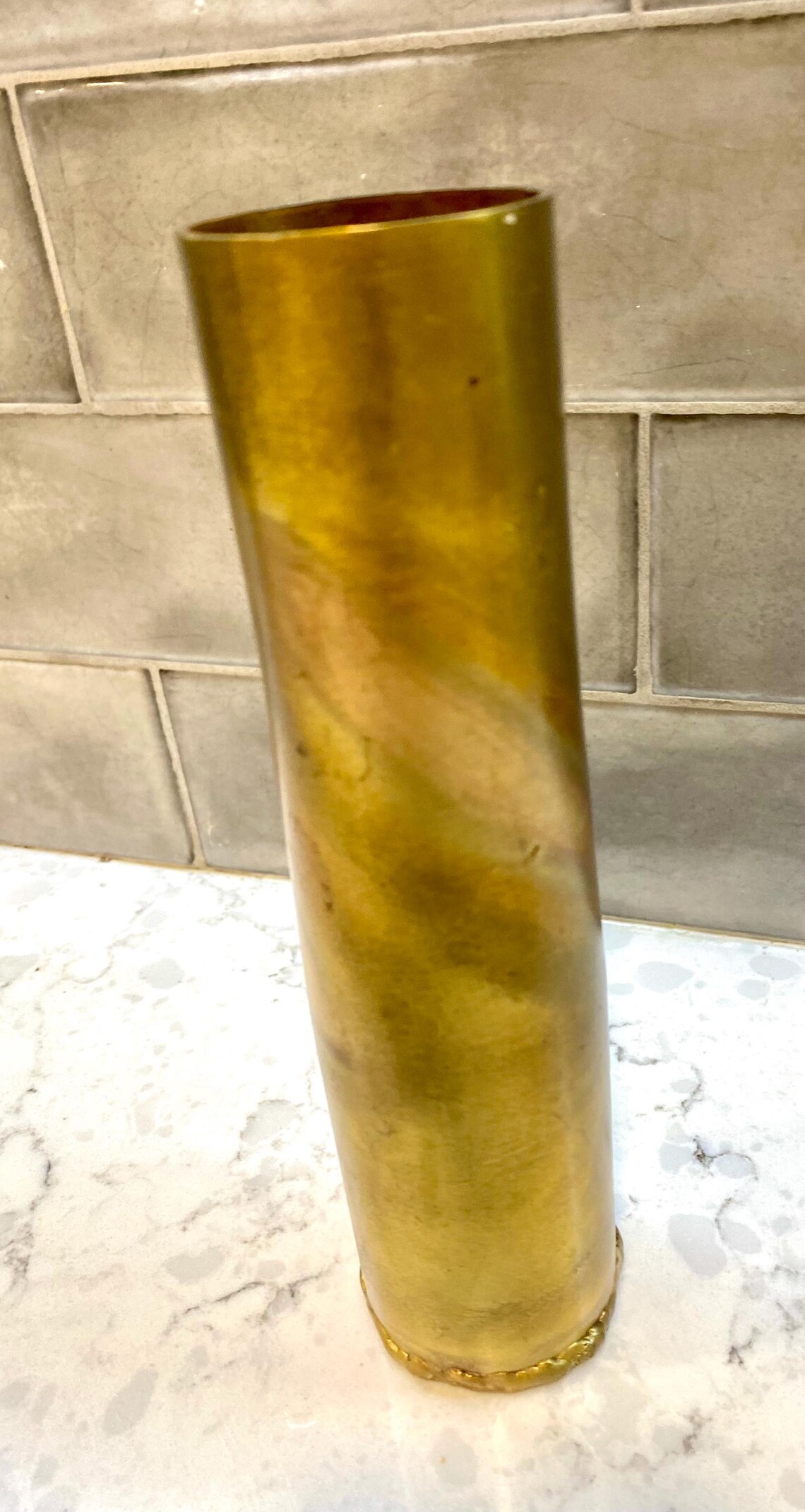 Studio Art - Bronze Copper Colored Welded Sculptured Vase - Etsy