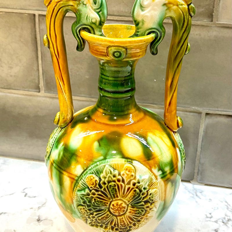 Chinese Dragon Vase - Etsy