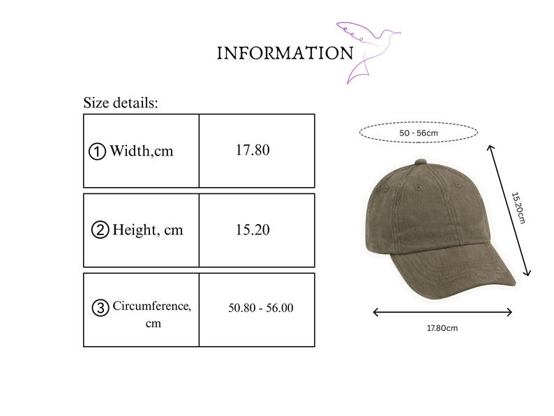 Kiwi Bird Embroidery Corduroy Dad Hat: Vintage New Zealand Animal ...