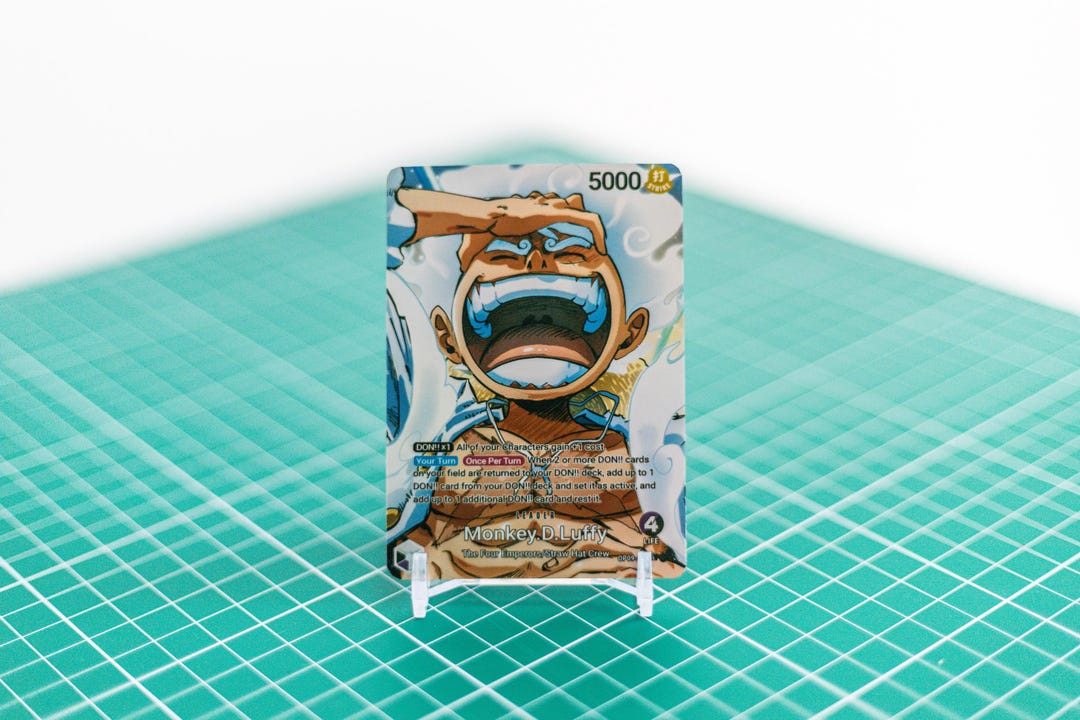 Custom One Piece TCG Leader Trading Card Game Proxy Leader Luffy OP9 - Etsy