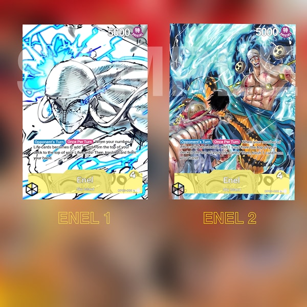 Enel One Piece Leader Card - Etsy
