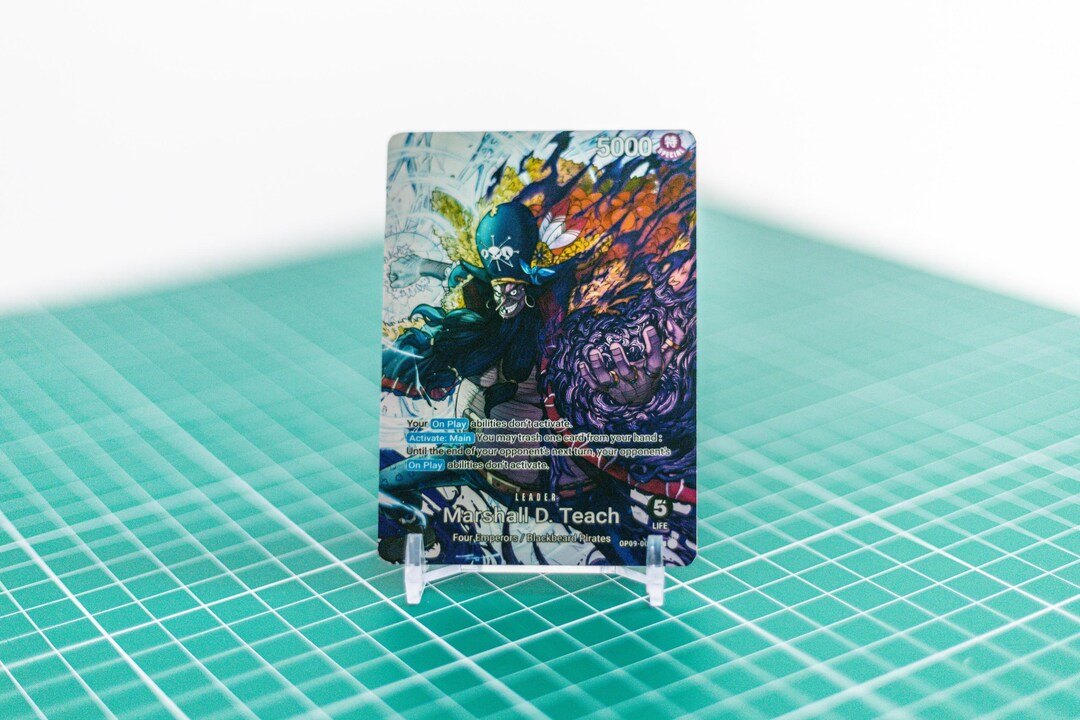 Custom One Piece TCG Leader - Trading Card Game Proxy Leader Blackbeard ...