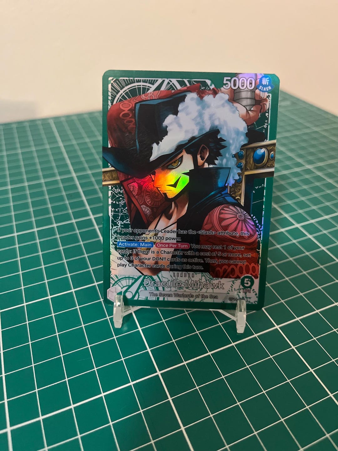 Custom One Piece TCG Leader - Trading Card Game Proxy Leader Mihawk - Etsy