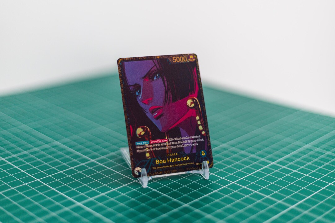 Custom One Piece TCG Leader Trading Card Game Proxy Leader Boa Hancock ...