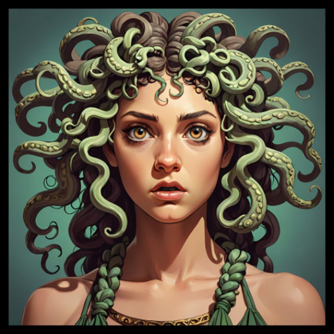 Medusa Mythical Creature, Instant PDF Download, Full Cover, Cross ...