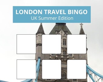 London City Bingo Cards. Travel Game London. Travel Bingo Cards. London ...