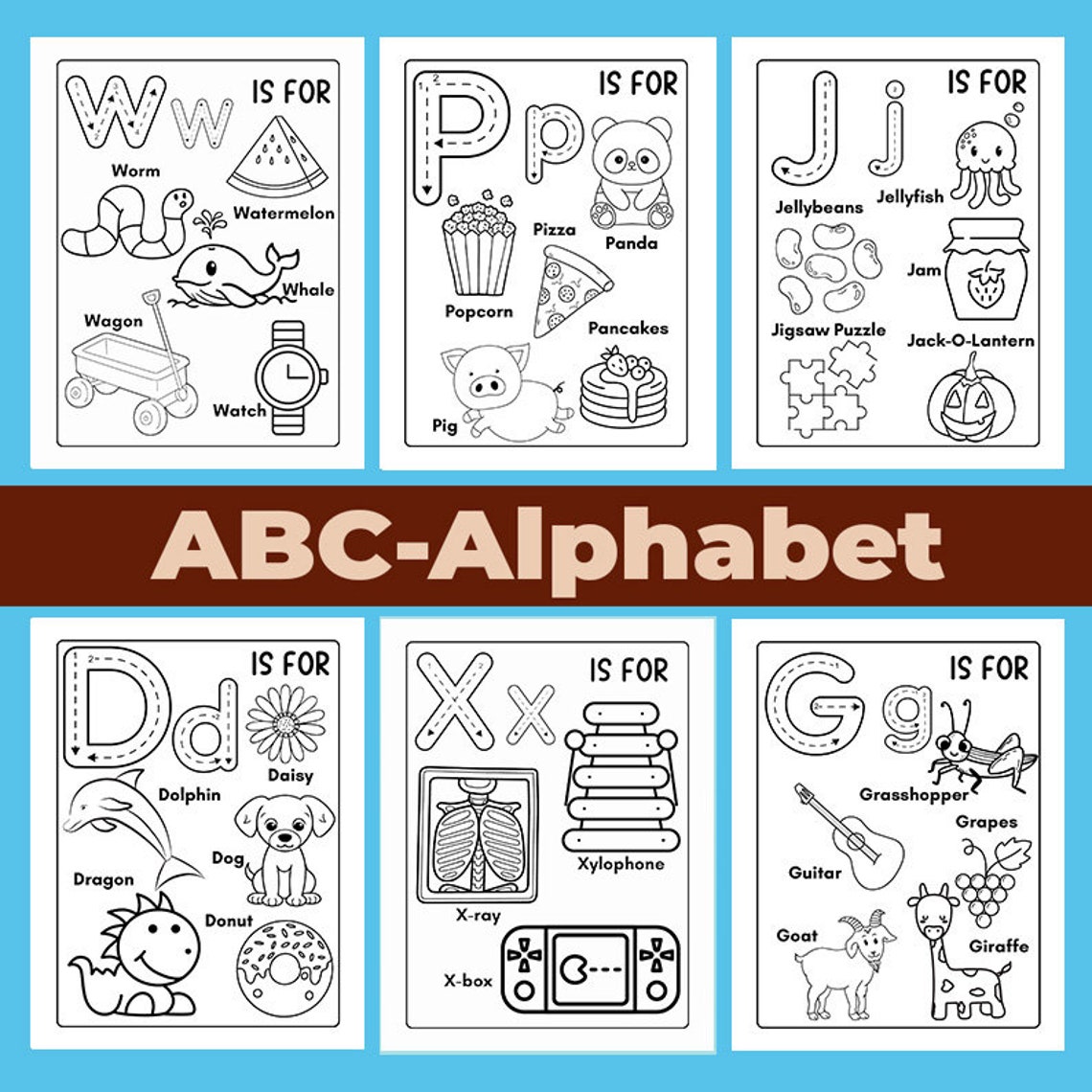 Alphabet Coloring Book L Alphabet Coloring Book for Kids L A-Z Coloring ...