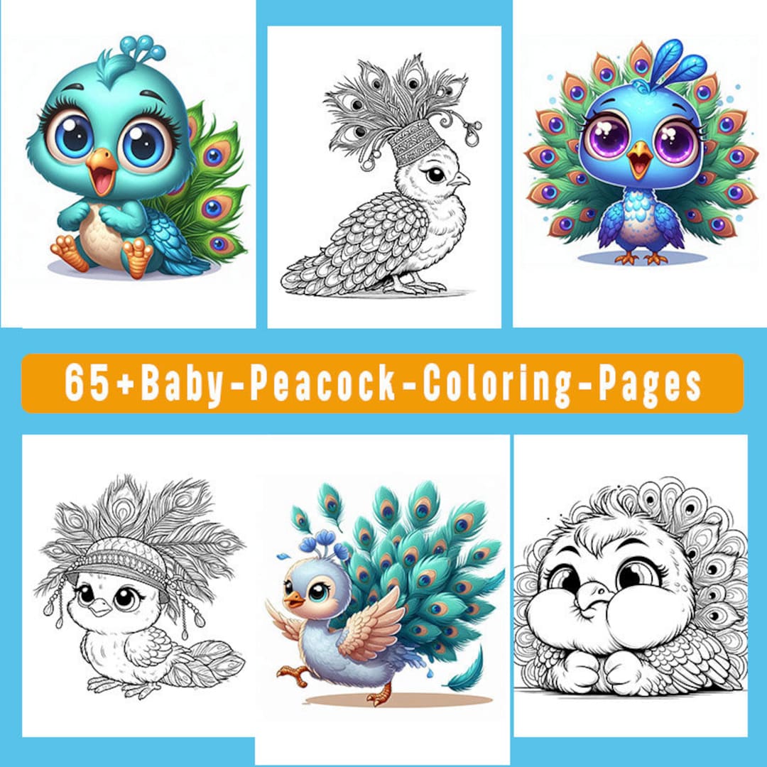 65+ Cute Baby Peacock Coloring Pages - Detailed Designs for Relaxation ...