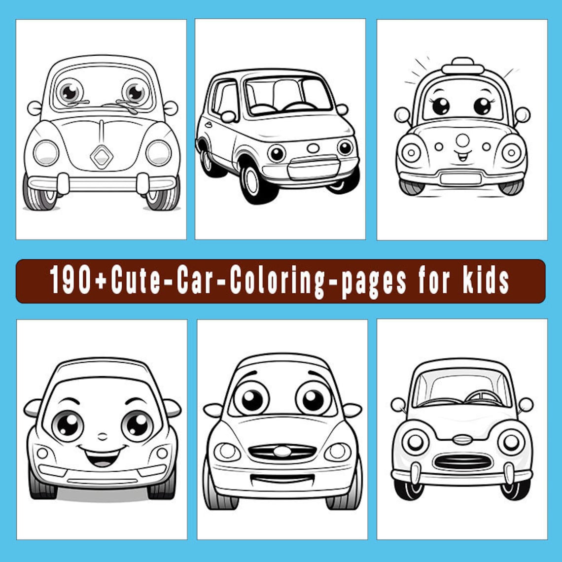 200 Cars Coloring Pages for Kids | Vehicles Coloring Pages | Car ...