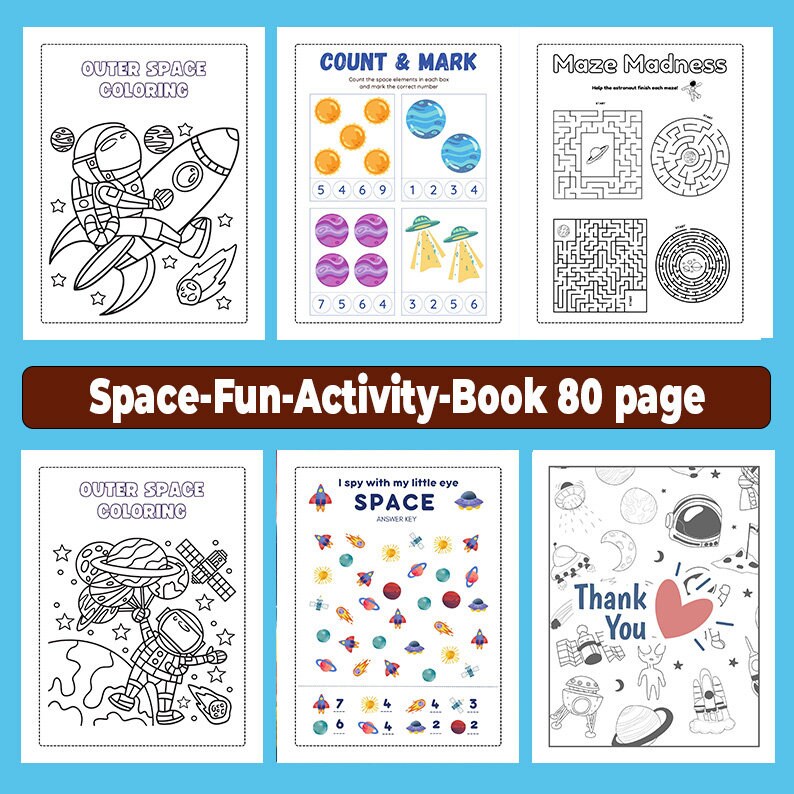 75+ Outer Space Activity Coloring Pages for Kids, Astronaut , Planets ...