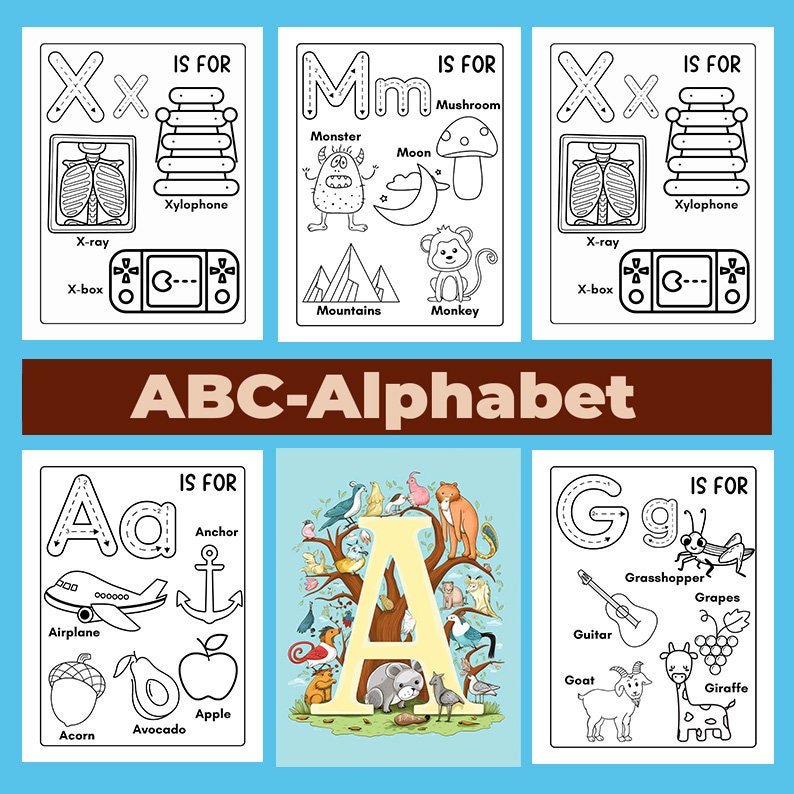 Alphabet Coloring Book L Alphabet Coloring Book for Kids L A-Z Coloring ...