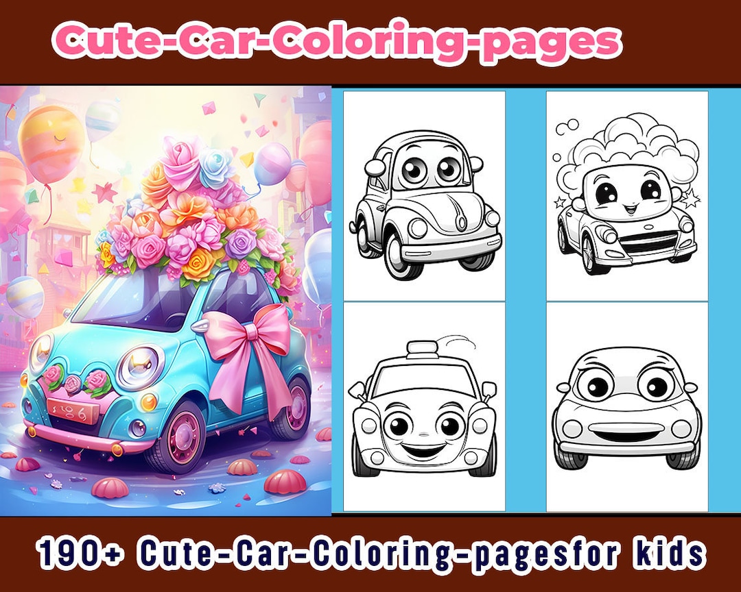 200 Cars Coloring Pages for Kids | Vehicles Coloring Pages | Car ...