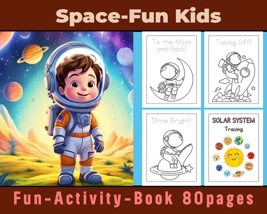 75+ Outer Space Activity Coloring Pages for Kids, Astronaut , Planets ...