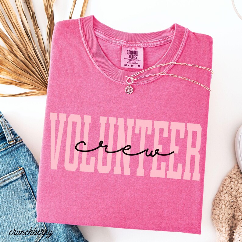 Volunteer Shirt Volunteer Gift Social Worker Tee Volunteer Crew School ...