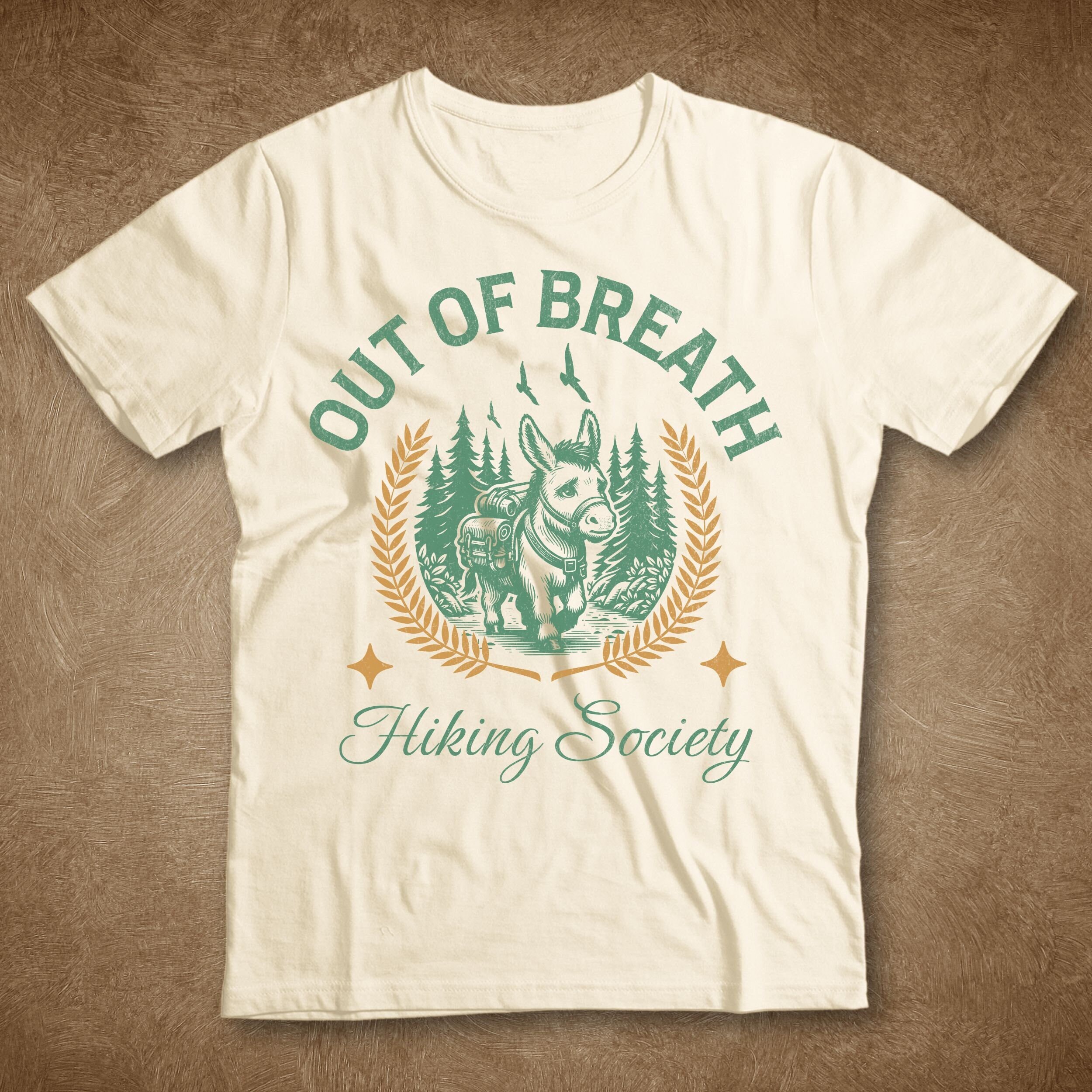 Out of Breath Hiking Society Shirt, Social Club Donkey Shirt, Funny ...