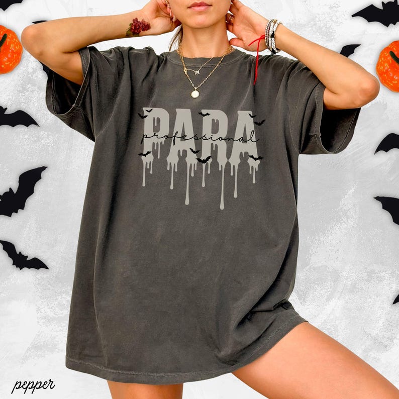 Paraprofessional Shirt Halloween Comfort Colors Para Crew Tshirt Para ...