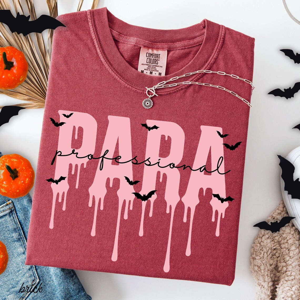 Paraprofessional Shirt Halloween Comfort Colors Para Crew Tshirt Para ...