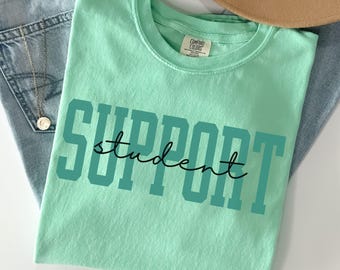 Student Support Team Shirt Comfort Colors Custom Tee Student Support ...