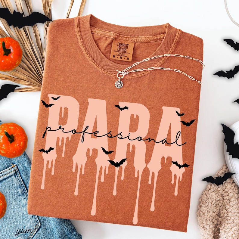 Paraprofessional Shirt Halloween Comfort Colors Para Crew Tshirt Para ...