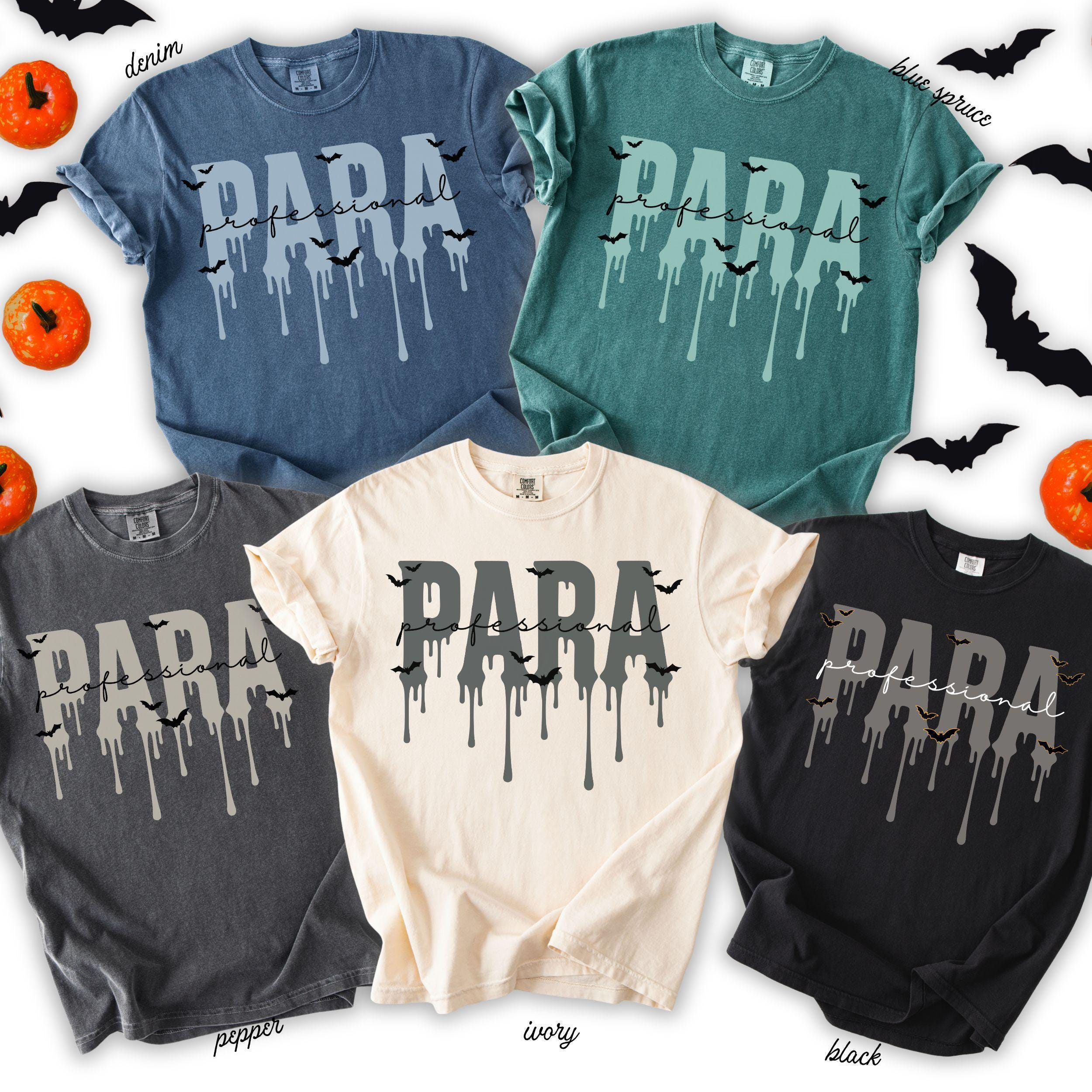 Paraprofessional Shirt Halloween Comfort Colors Para Crew Tshirt Para ...