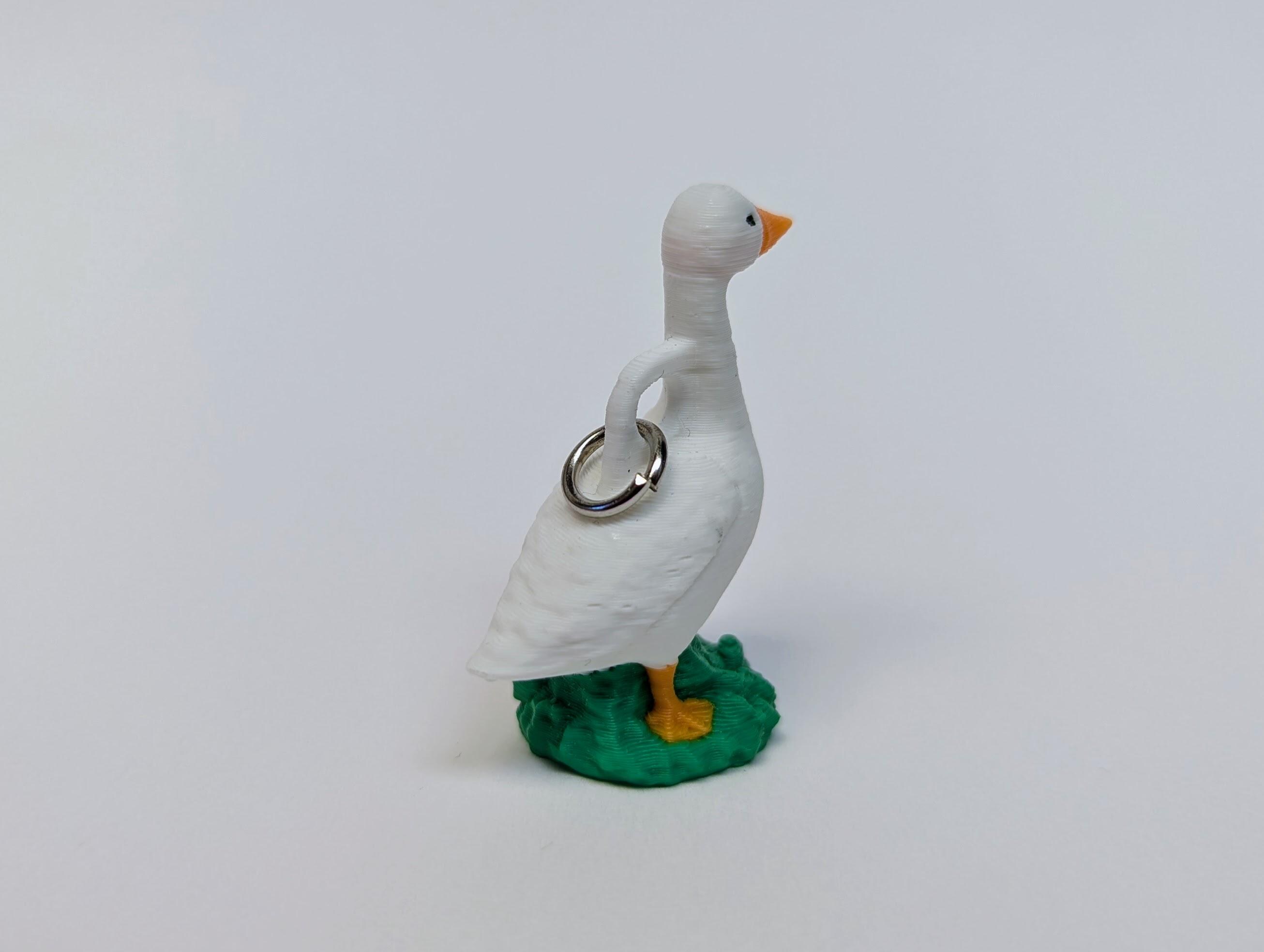 Mini Porch Goose Keychain - Etsy