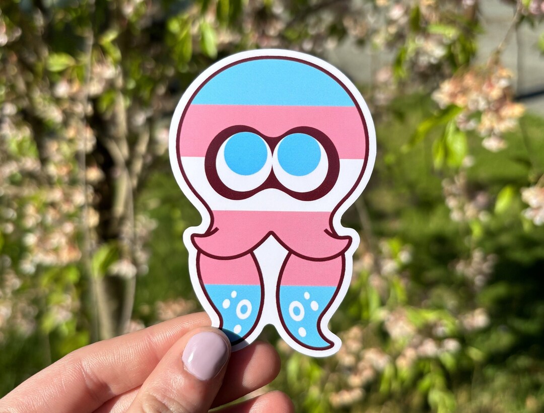 Octo Transgender Pride Flag Vinyl Sticker - Etsy