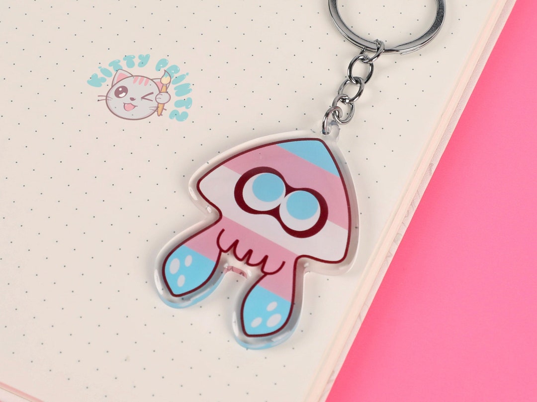 Inkling Transgender Pride Flag Acrylic Keychain - Etsy