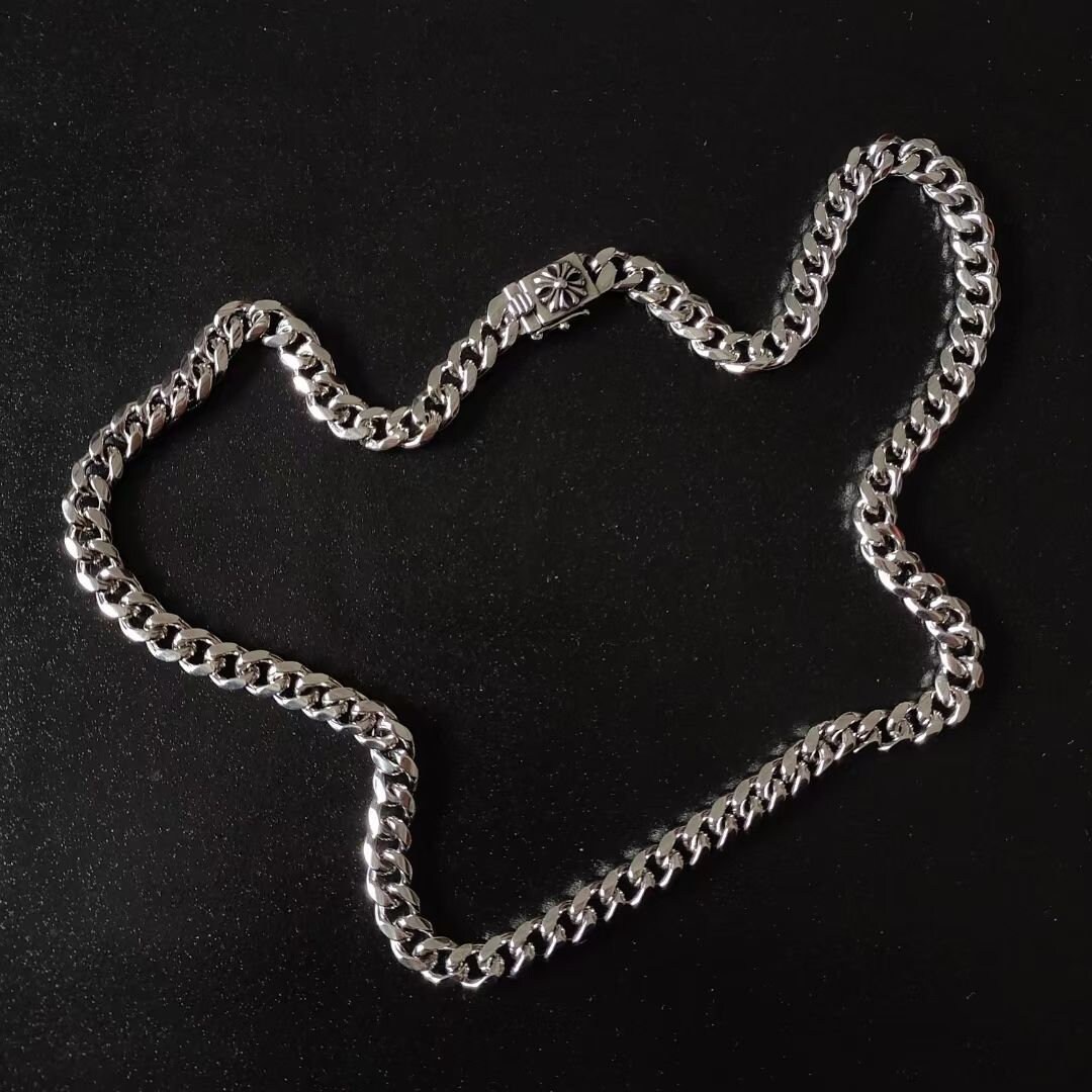 Handcrafted Gothic Chrome Hearts Choke Chain Necklace, Exquisite ...