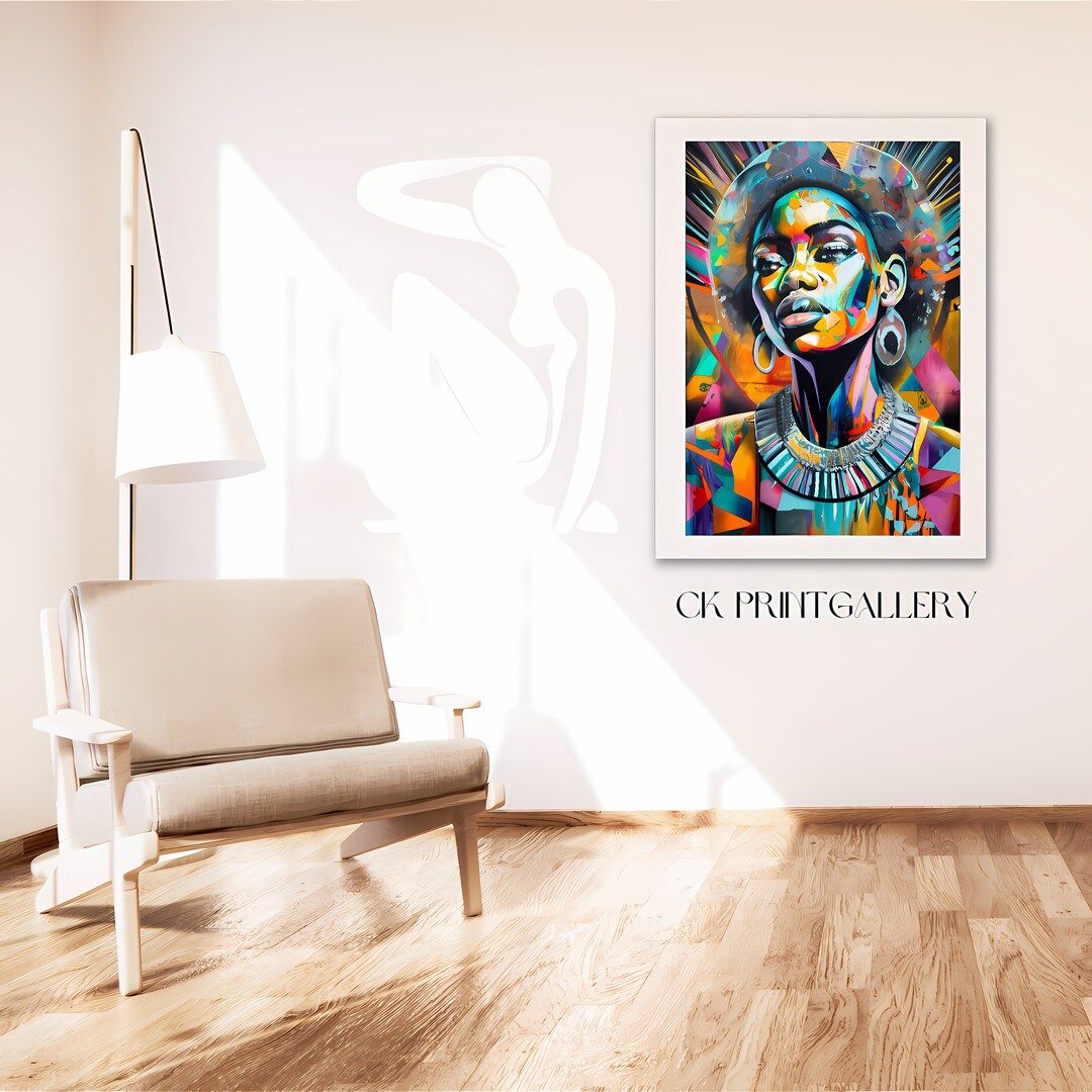 Makeda: African American Art, Black Woman Art, , Black Girl Art, Woman ...
