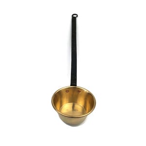 Vintage Brass Ladle, Handmade Large French Jam Preserve Ladle With Iron ...