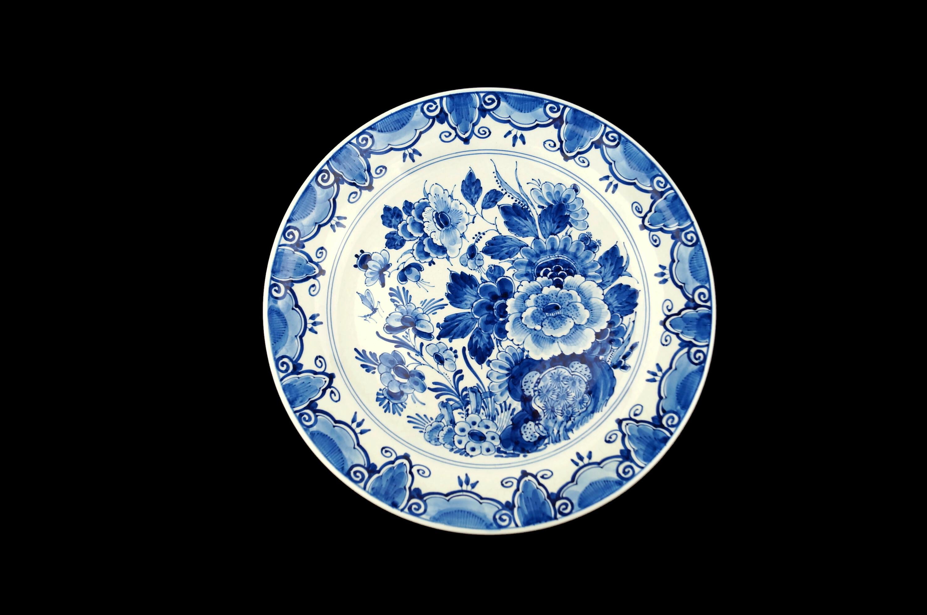 Royal Delft Blue Handpainted Plate 1955, Vintage Wall Delft Plate ...