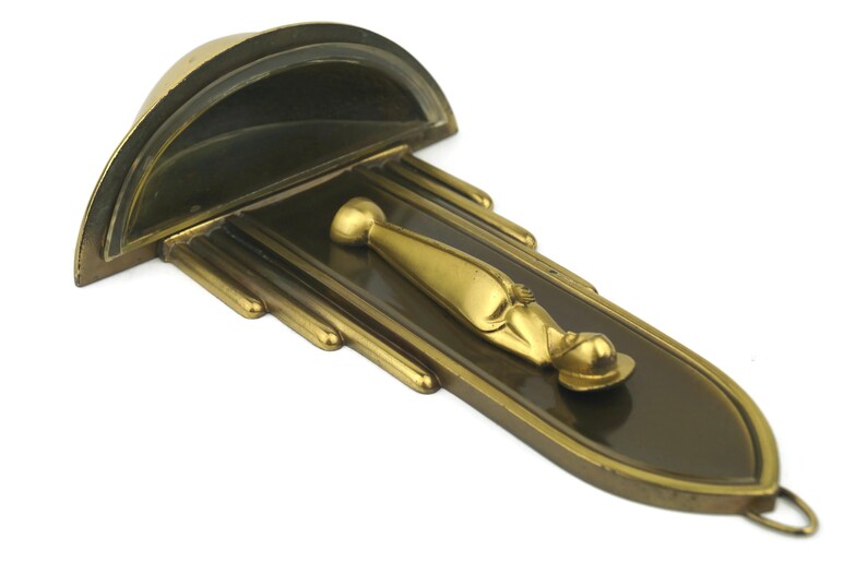 Vintage Holy Water Font, Brass Wall Shrine Made in Western Germany ...