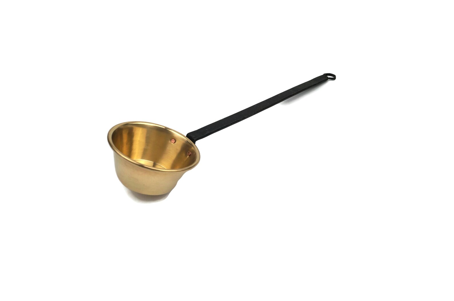 Vintage Brass Ladle, Handmade Large French Jam Preserve Ladle With Iron ...