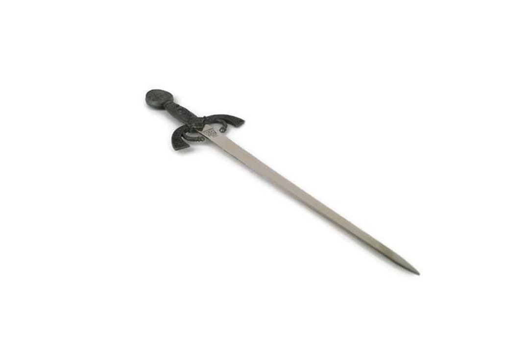 Vintage Letter Opener, Spanish Embossed Ornate Envelope Opener, Inkwell ...
