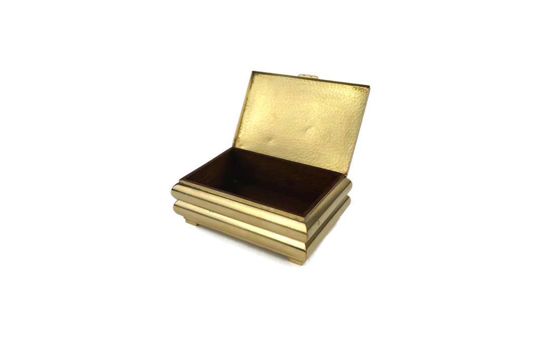 Antique German Wood Cigarette Case, Retro Cigar Box, Secure Travel Case ...