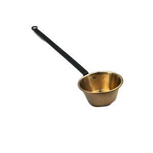 Vintage Brass Ladle, Handmade Large French Jam Preserve Ladle With Iron ...