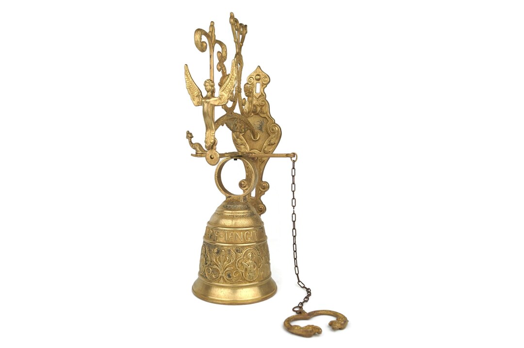 Vintage Monastery Brass Bell, Wall Hanging Door Bell, Antique Ringer ...