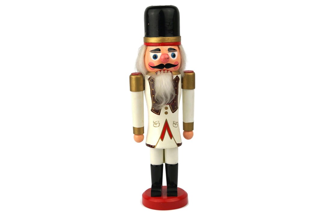 Vintage Wooden Knight Nutcracker | Wood Nutcracker Decor for Christmas ...