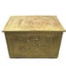 Vintage Large Coal Storage Box With Antique Brass Finish, Portable ...