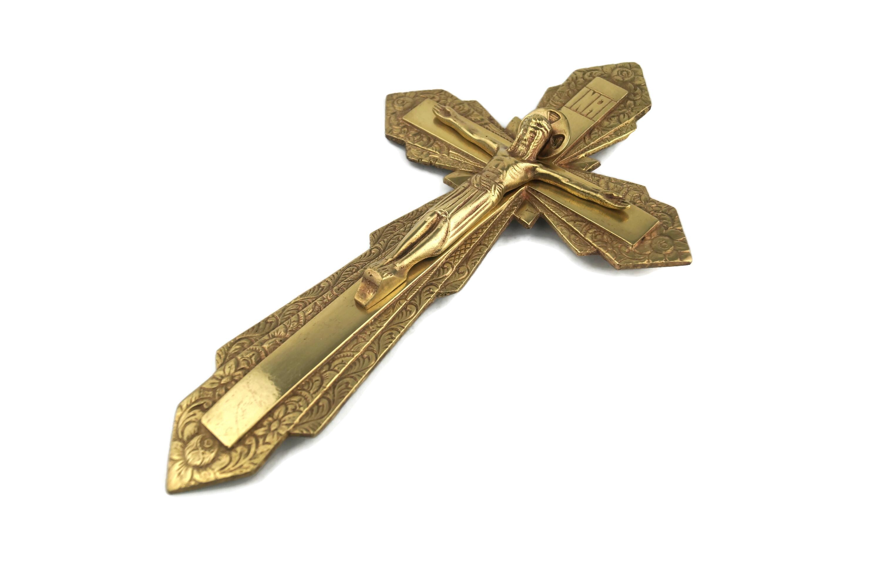 Vintage Jesus Cross Crucifix, Wall Hanging Jesus Cross Crucifix, Church ...