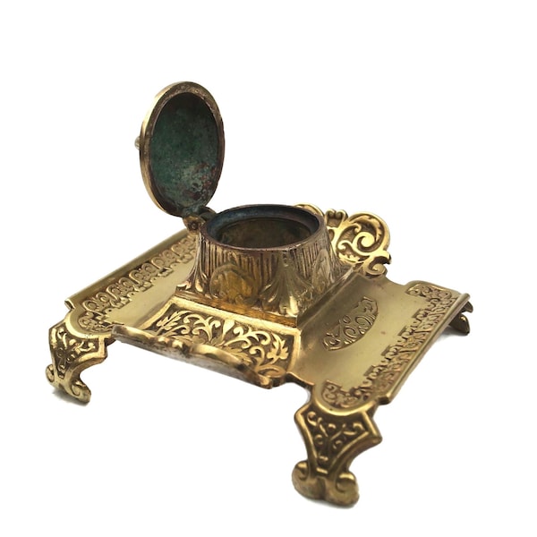 Brass Inkwells - Etsy