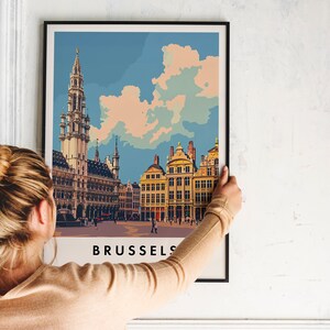 Brussels Travel Print, Wall Art Brussels, Brussels Print, Brussels ...