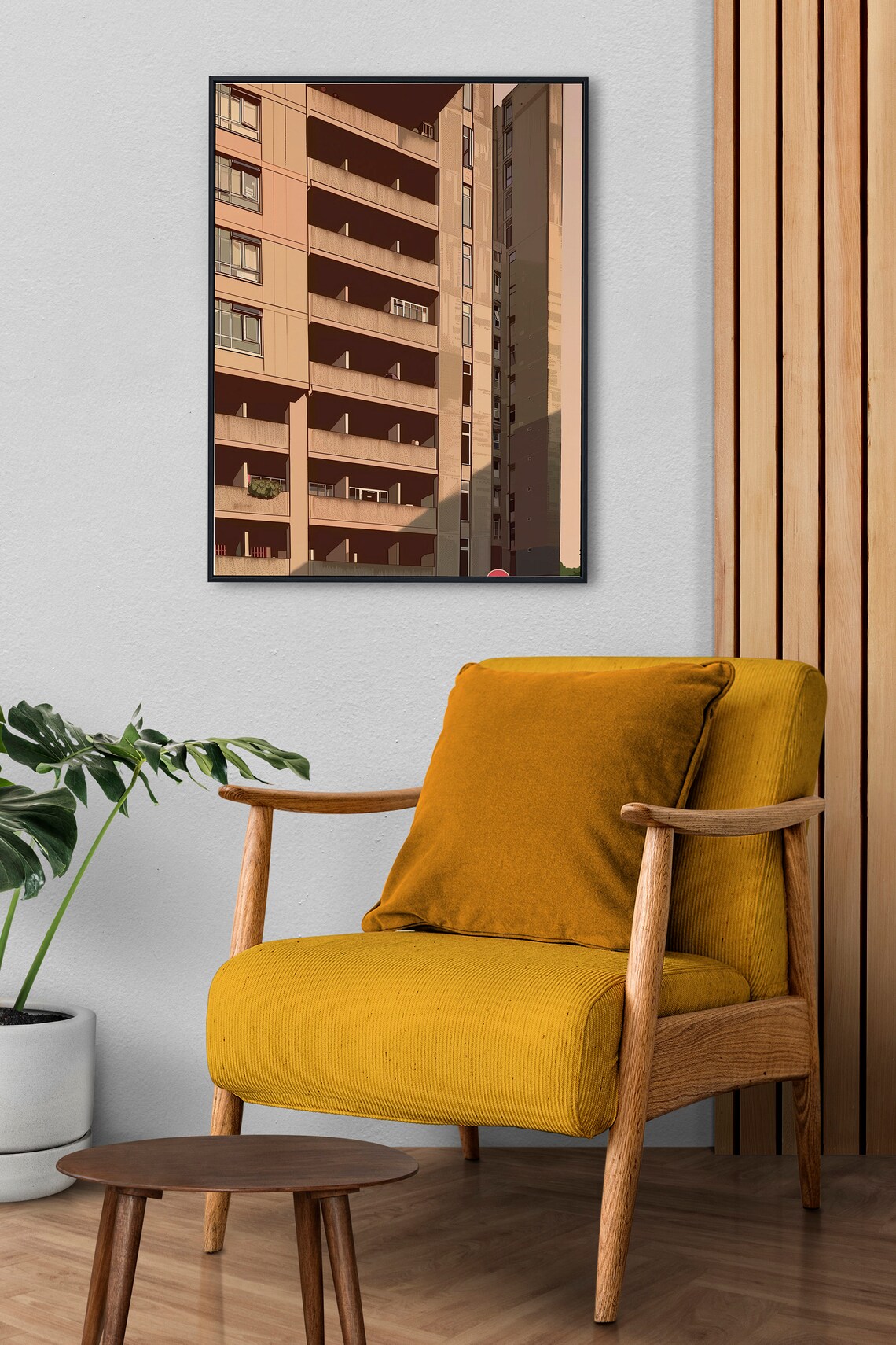 Brutalist Architecture Poster, Retro Poster, Mid Century Modern Poster ...