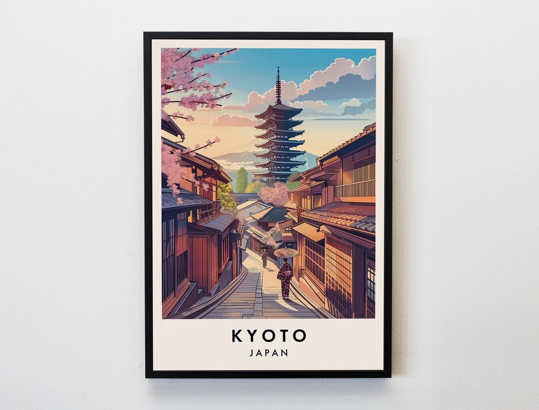 Kyoto Travel Print, Wall Art Kyoto Poster, Kyoto Print, Japan Travel ...