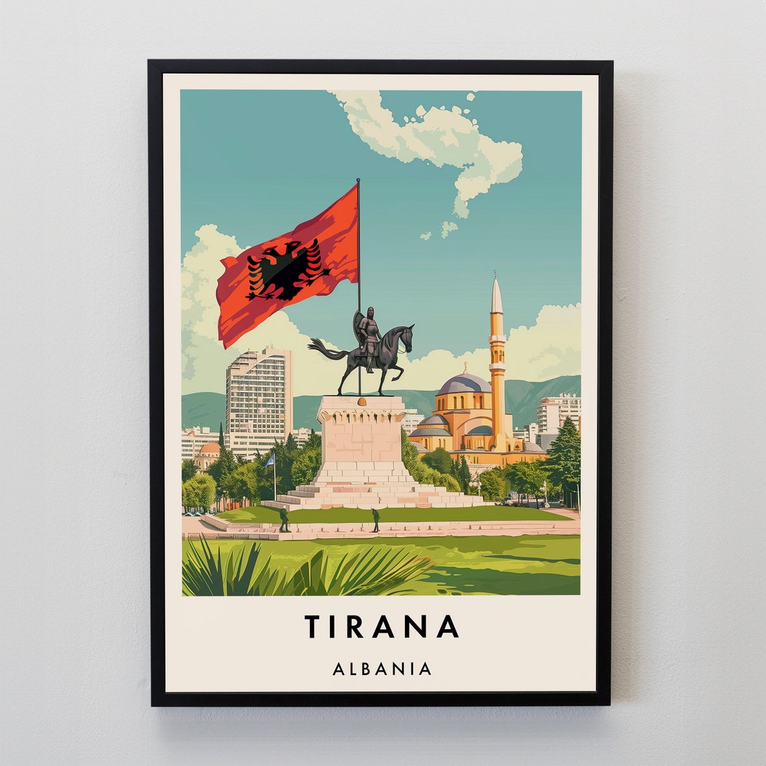 Tirana Travel Print, Wall Art Tirana, Tirana Print, Tirana Poster ...