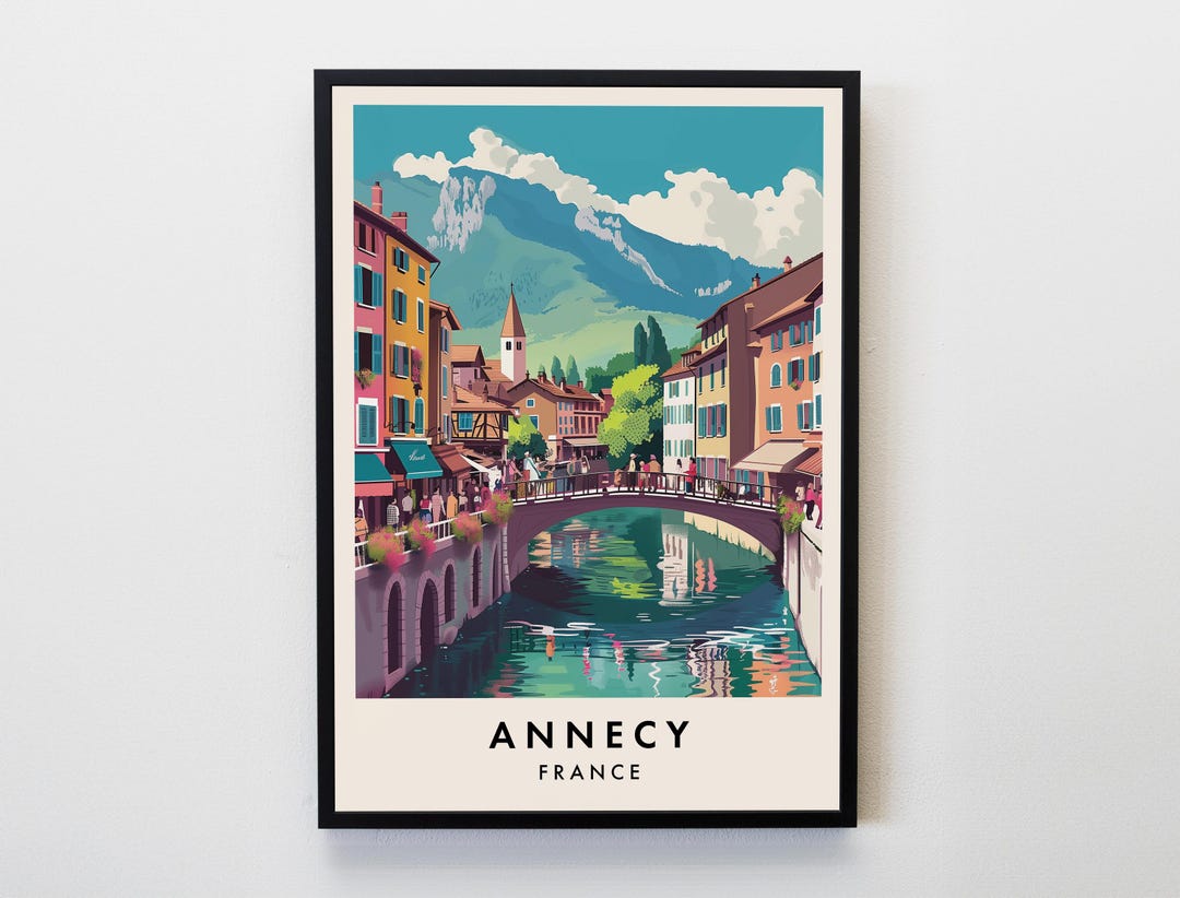 Annecy Travel Print, Wall Art Annecy, Annecy Poster, France Travel ...