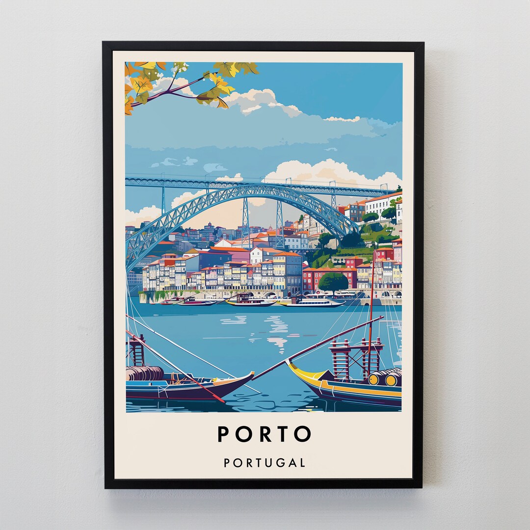Porto Travel Print, Wall Art Porto, Porto Print, Porto Travel Poster ...